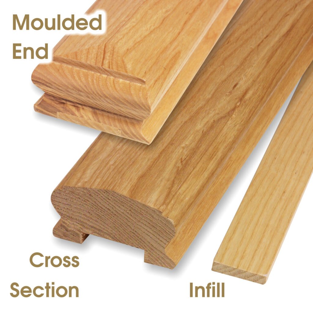 Solid Handrail with infill (70 x 50mm) | Stairparts Direct