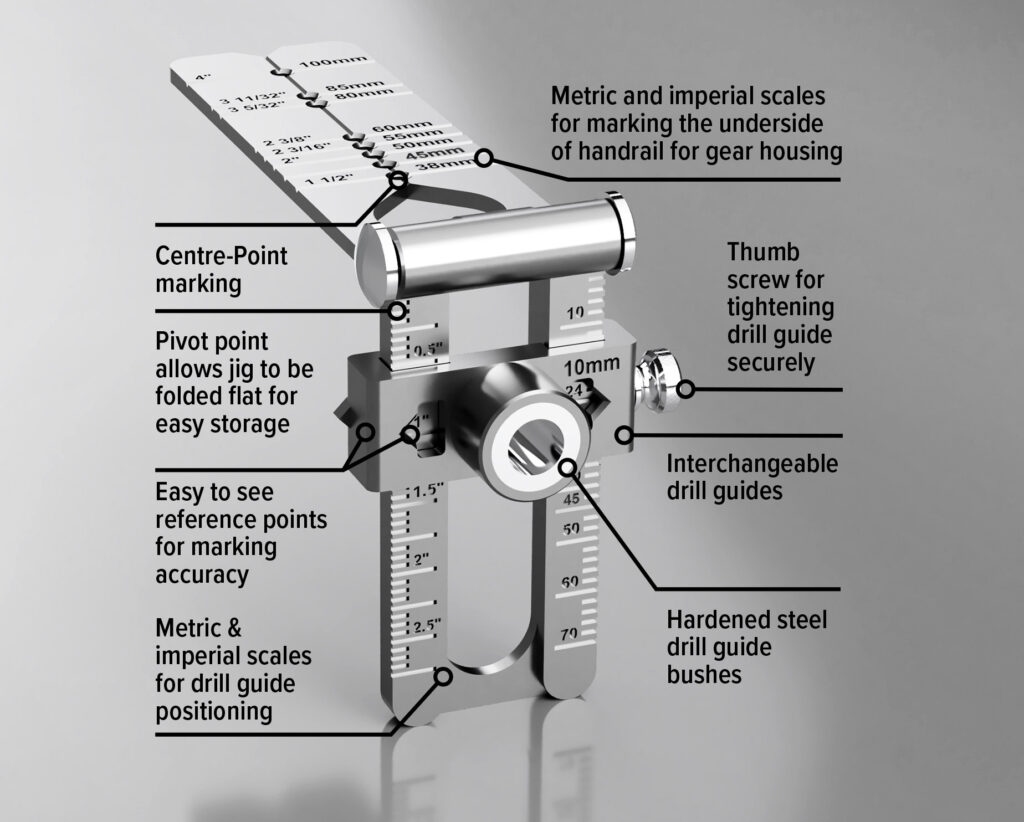 Zipbolt FlipJig Multifunctional Drill Guide | Stairparts Direct