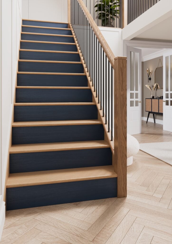 StepUp Oak Tread with Reversible Riser Cladding 3pk | Stairparts Direct